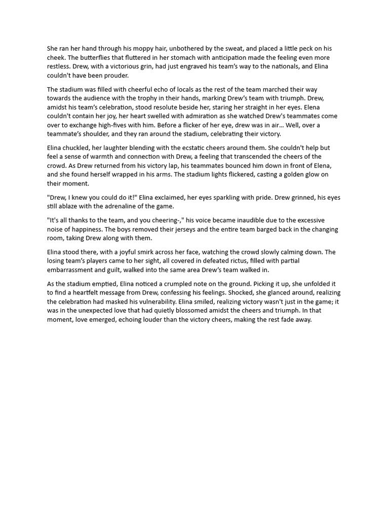 She Ran Her Hand Through His Moppy Hair | PDF She Ran Her Hand Through His Moppy Hair | PDF