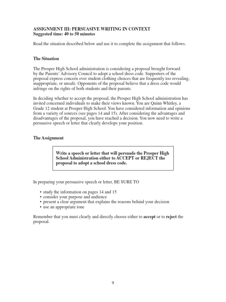 Persuasive Writing in Context 1 | PDF