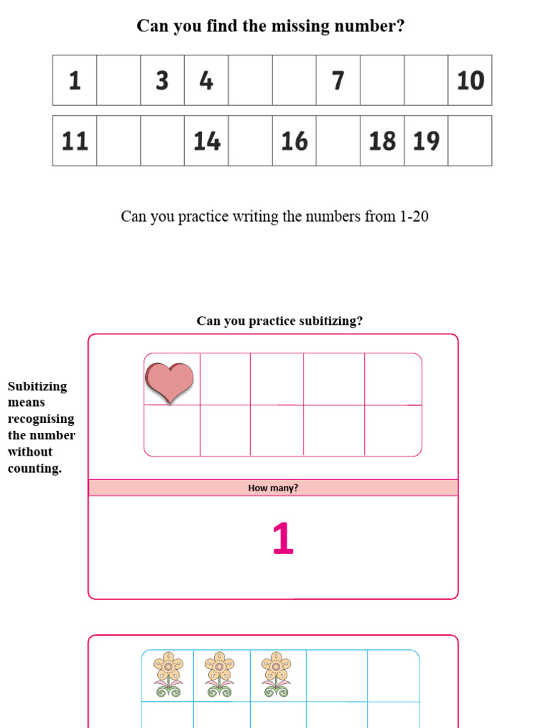 Number Recognition and Patterns Activity | PDF | Language Arts & Discipline