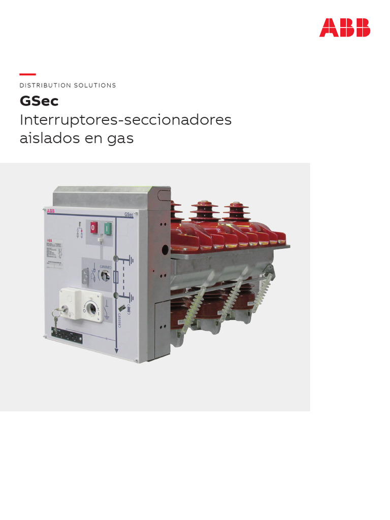 Seccionador GSec para Media Tensión | PDF | Aislador (Electricidad ...