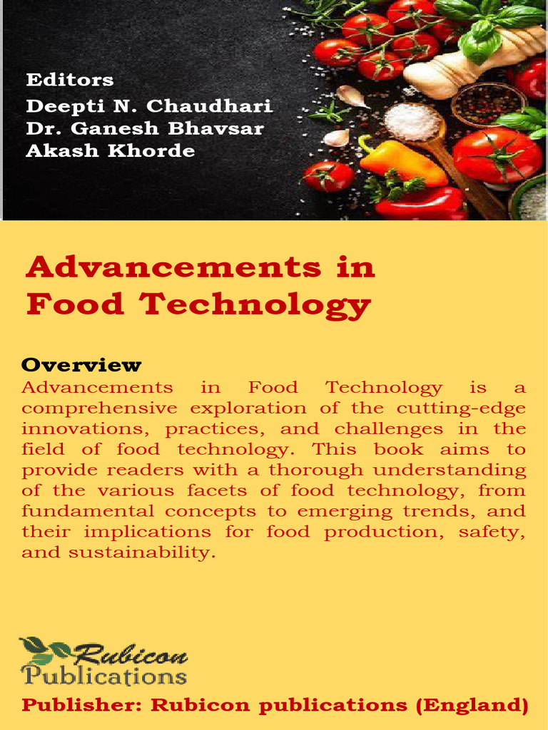 Advancements in Food Technology | PDF | Wellness
