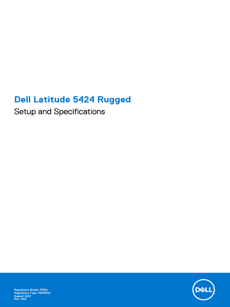 Latitude 5424 Rugged | PDF | Usb | Solid State Drive