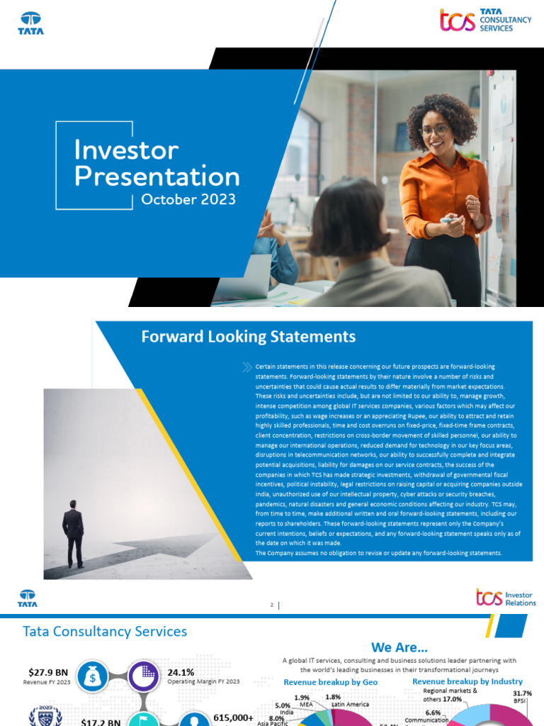 Tcs Investor Relations Presentation 3q24 | PDF | Computing | Cloud Computing