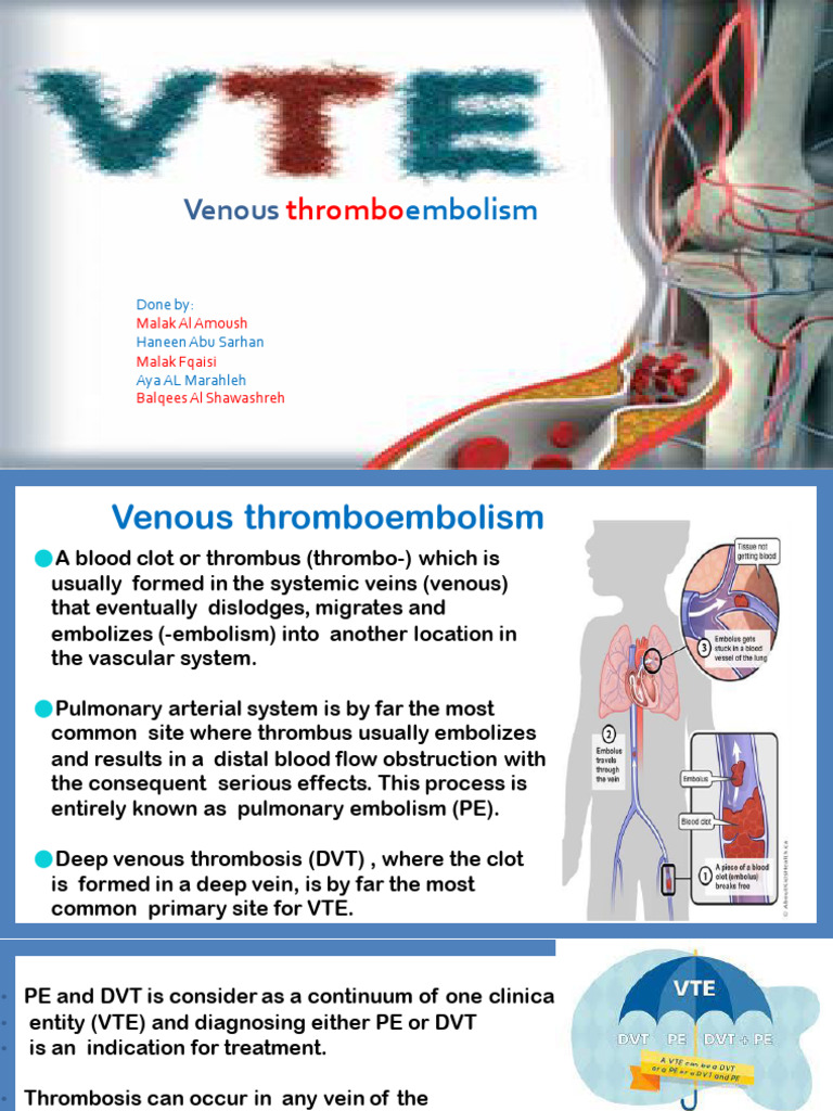 Venous Thromboembolism Pdf Thrombosis Vein