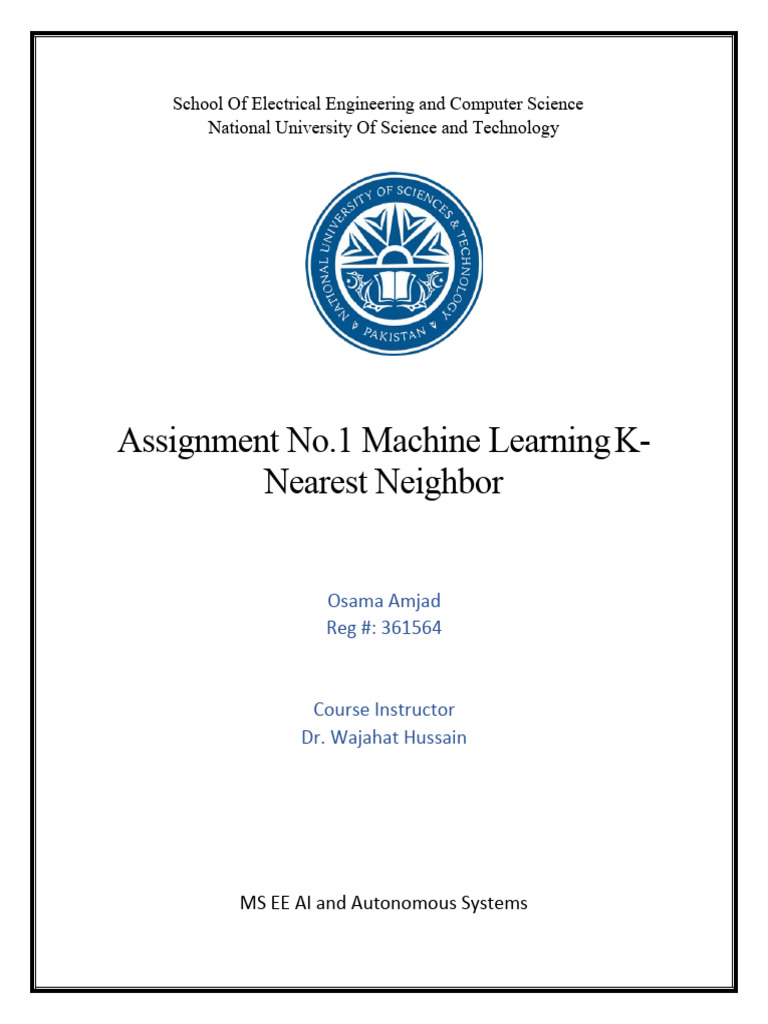 KNN - Asg 1 | PDF | Computer Science | Computing