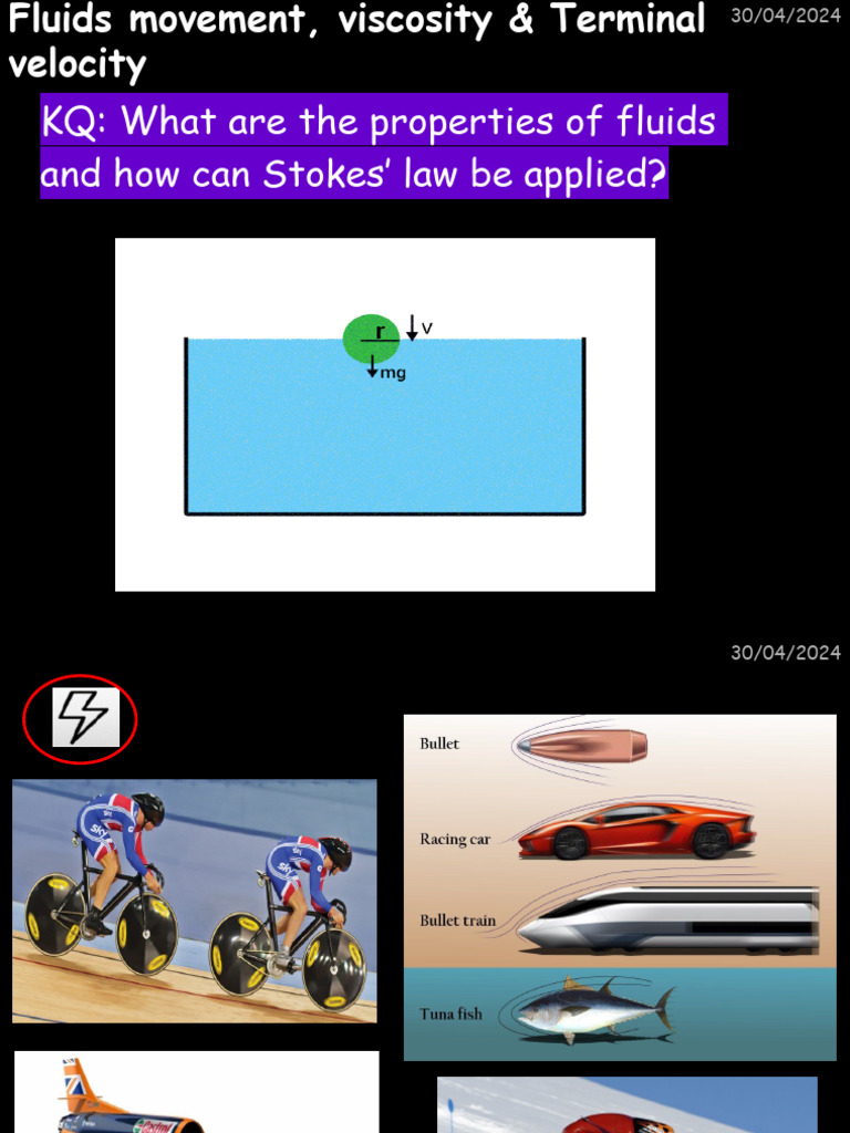 Fluid Dynamics: Viscosity & Flow Types | PDF | Laminar Flow | Viscosity