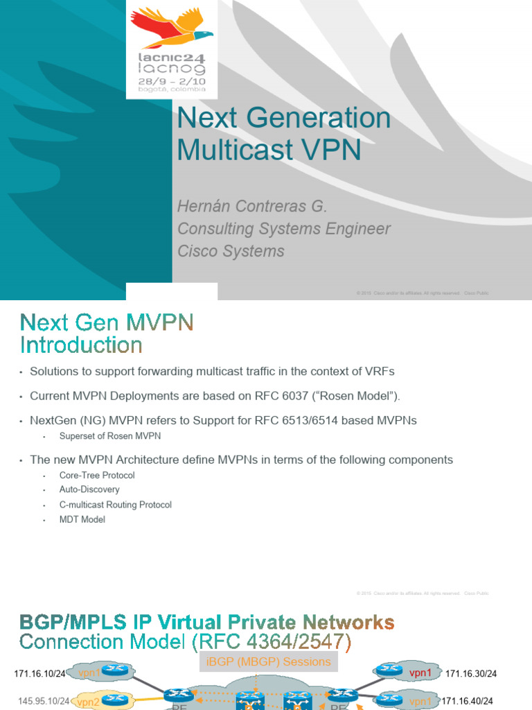 Lacnog 2015 06 MVPN | PDF | Networking | Multiprotocol Label Switching