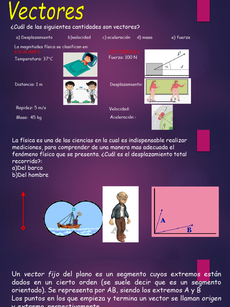 Vectores Pdf Vector Euclidiano Física