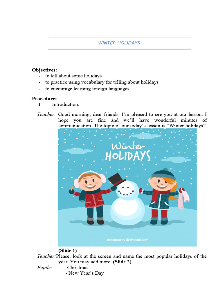 Winter Holidays: Traditions & Celebrations | PDF | Christmas ...