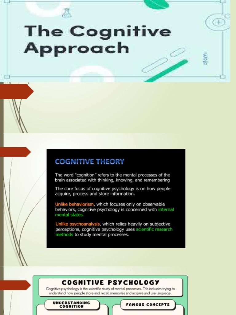 Cognitive Approach | PDF
