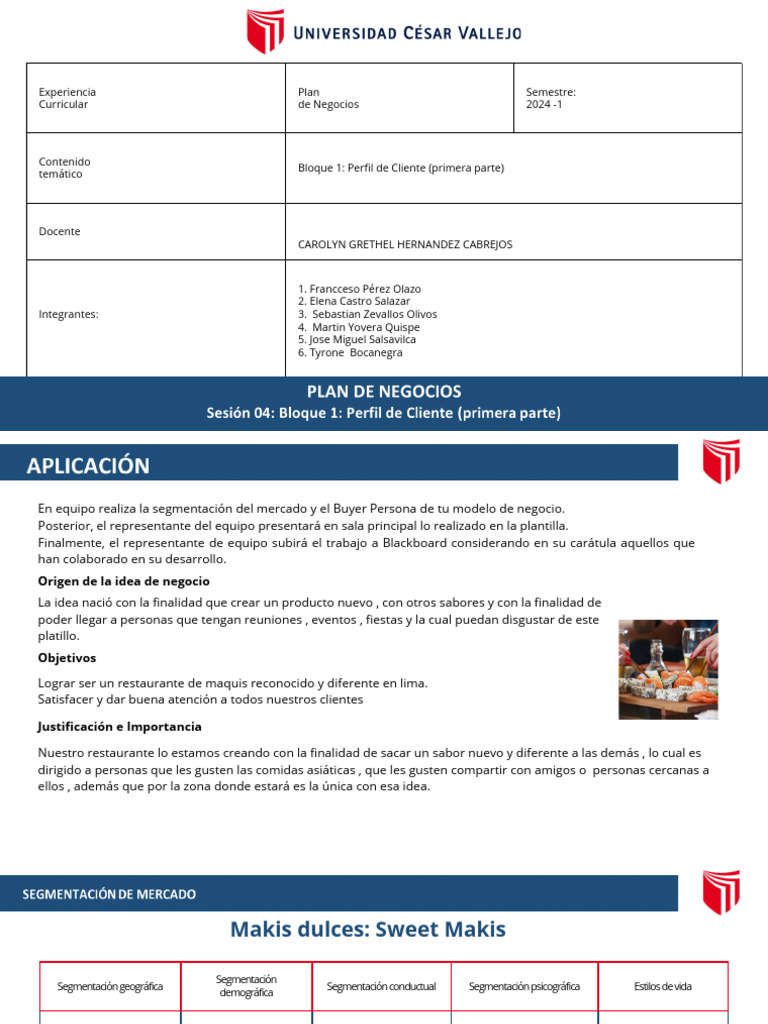 Plantilla de Perfil de Cliente UCV | PDF | Producto (Negocio) | Marketing