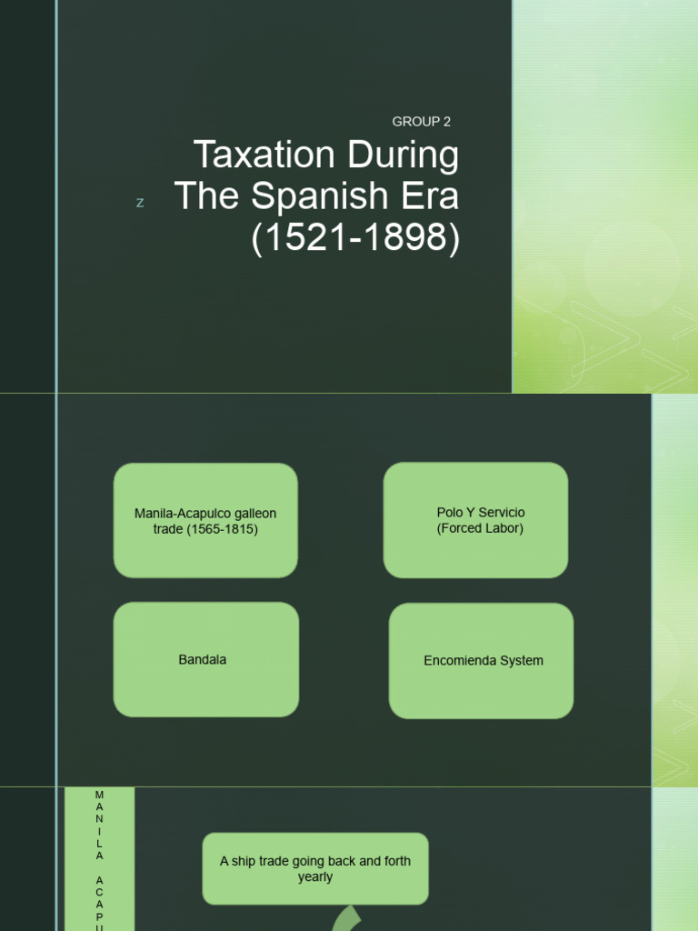 Taxation During The Spanish Era | PDF | Taxes | Economies