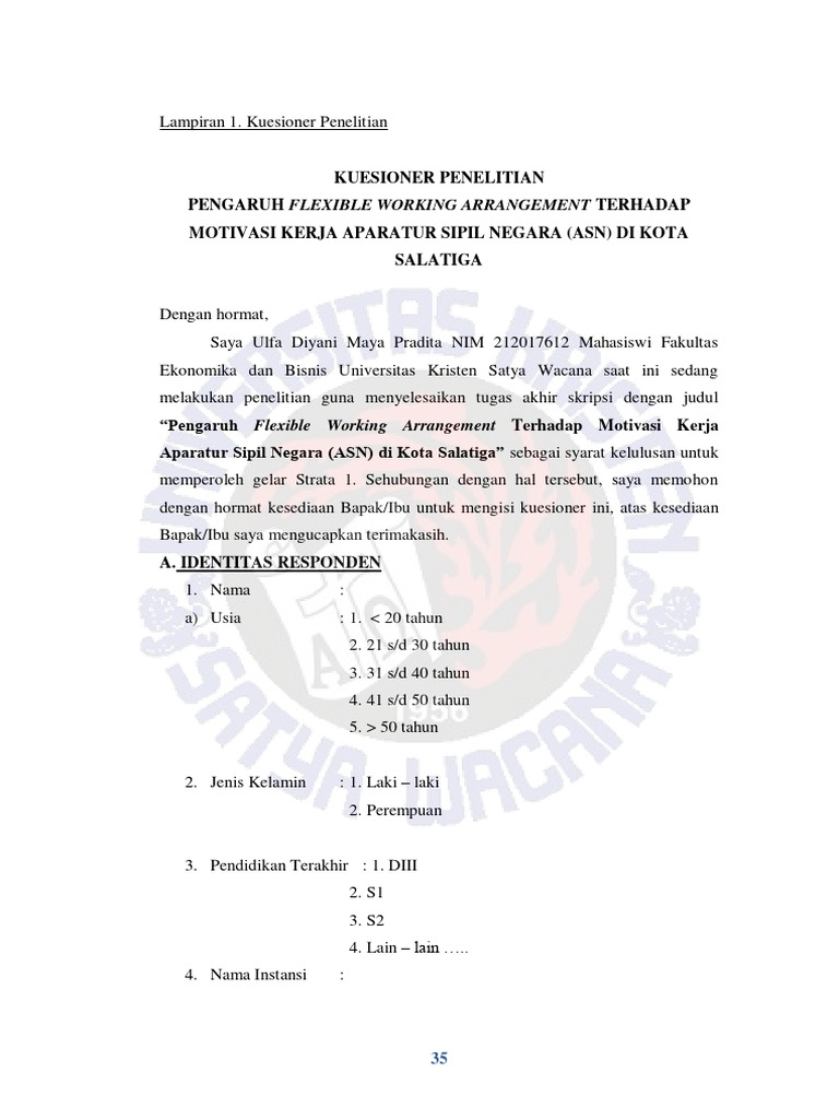 Lampiran Penelitian FWA | PDF