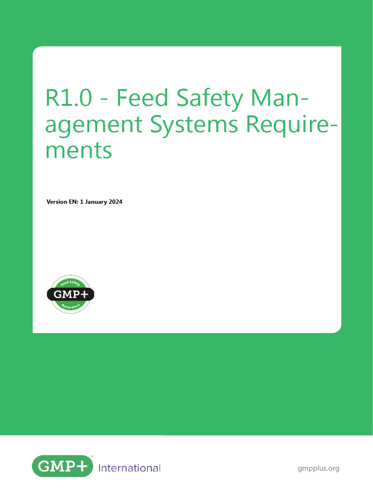 Feed Safety System Guidelines | PDF | Safety | Risk