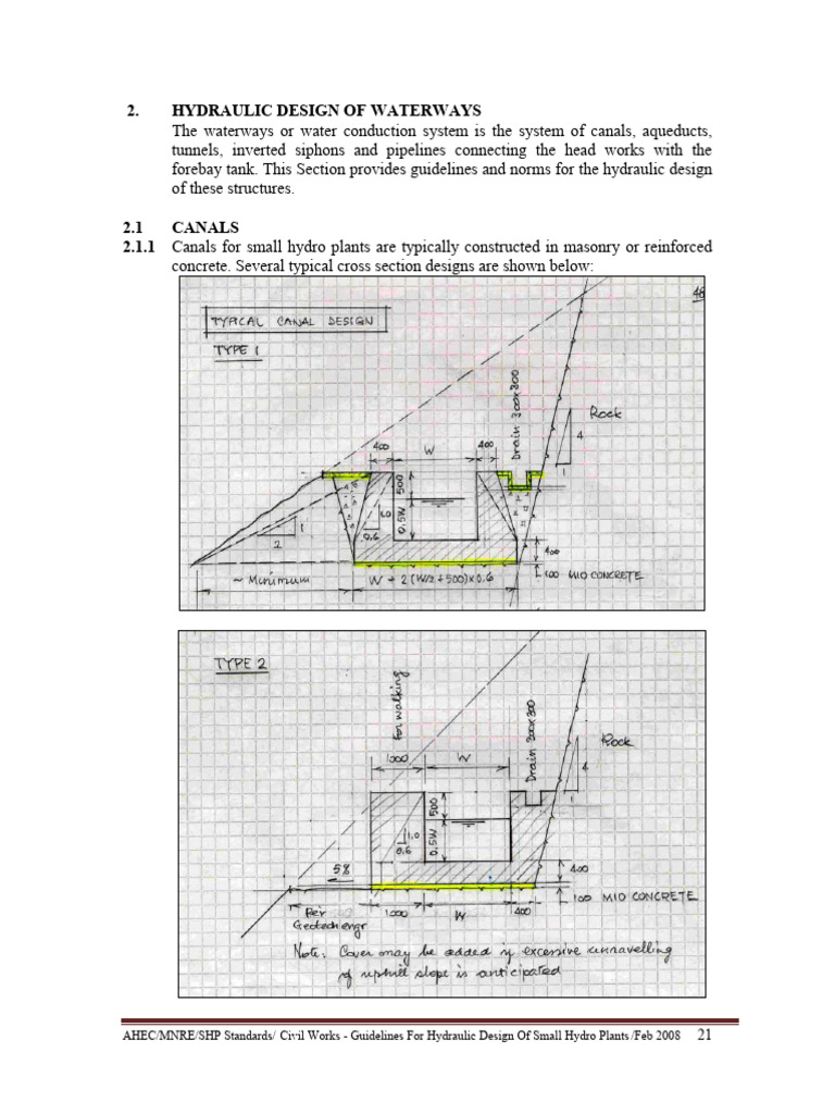 Guidelines For Hydraulic Design of SHP - Chap2 | PDF | Mathematical ...