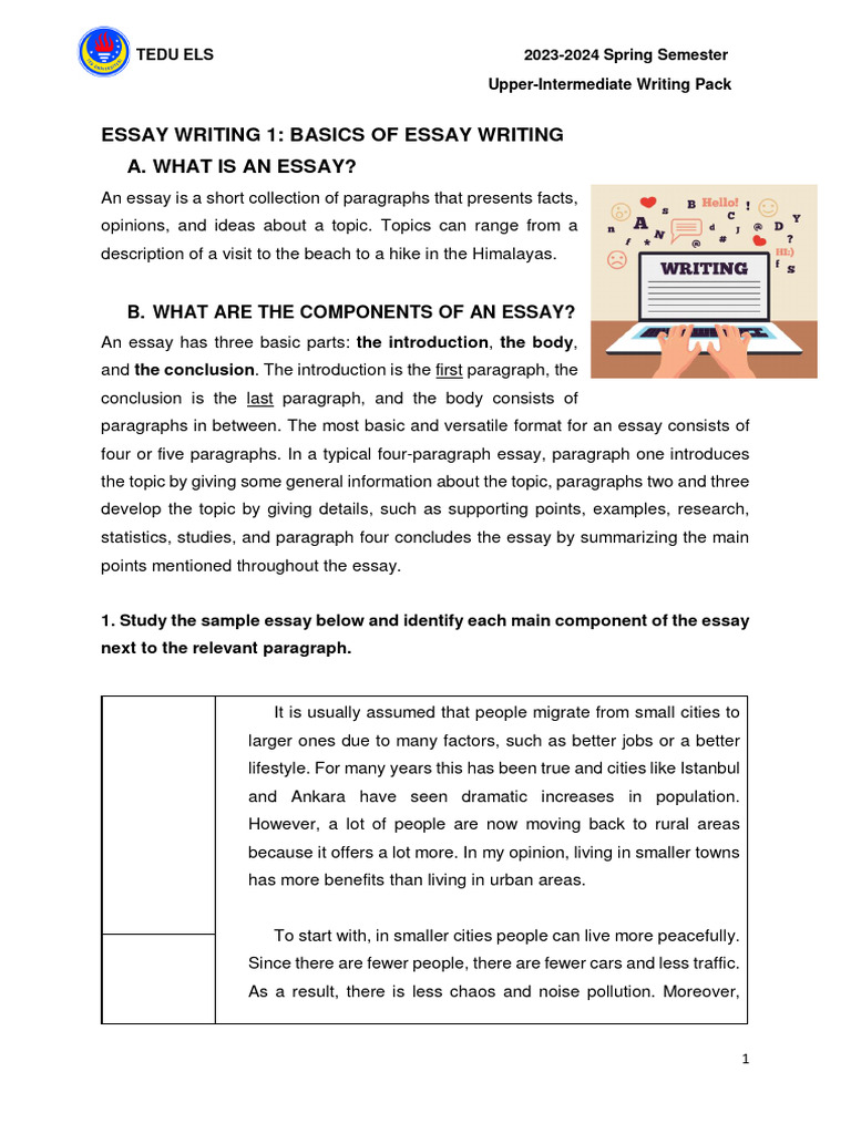 Week 1 - M4-Upper-Intermediate Writing Pack | PDF | Essays | Brainstorming