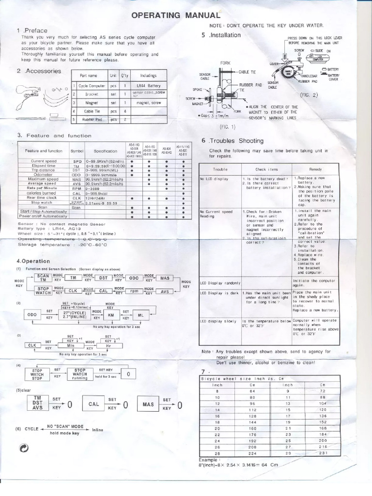Assize AS-820 Manual | PDF