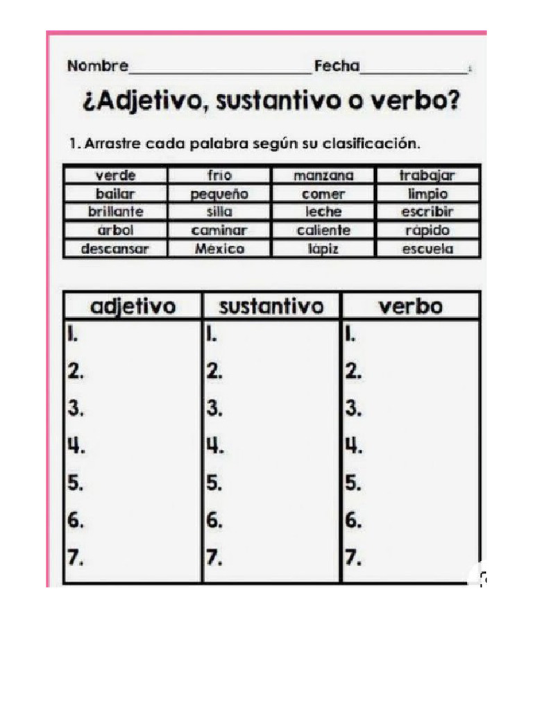Adj Verb Sus | PDF