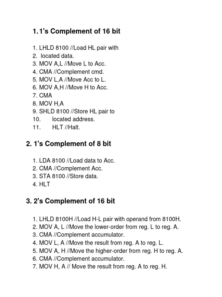 8085 Ultimate Simulator Kit All Codes of Examples | PDF | Office ...