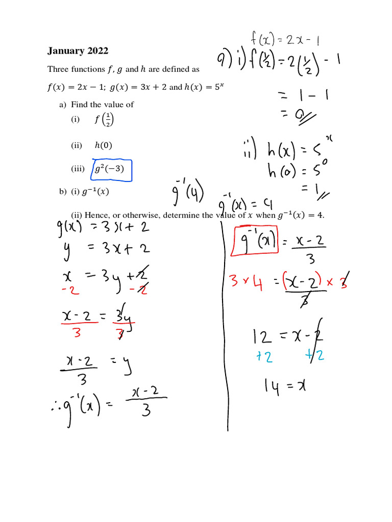 Functions and Relations Questions | PDF | Function (Mathematics) | Applied Mathematics