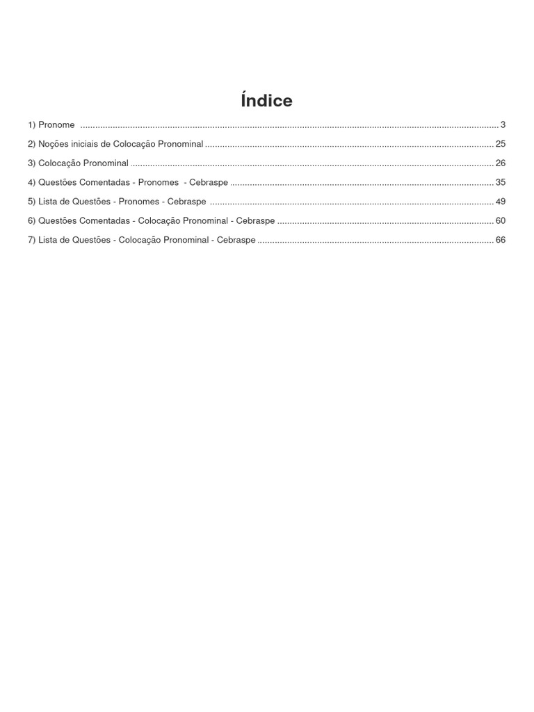 Aula 03 Classe De Palavras Iii Pronome Pdf Pronome Relações