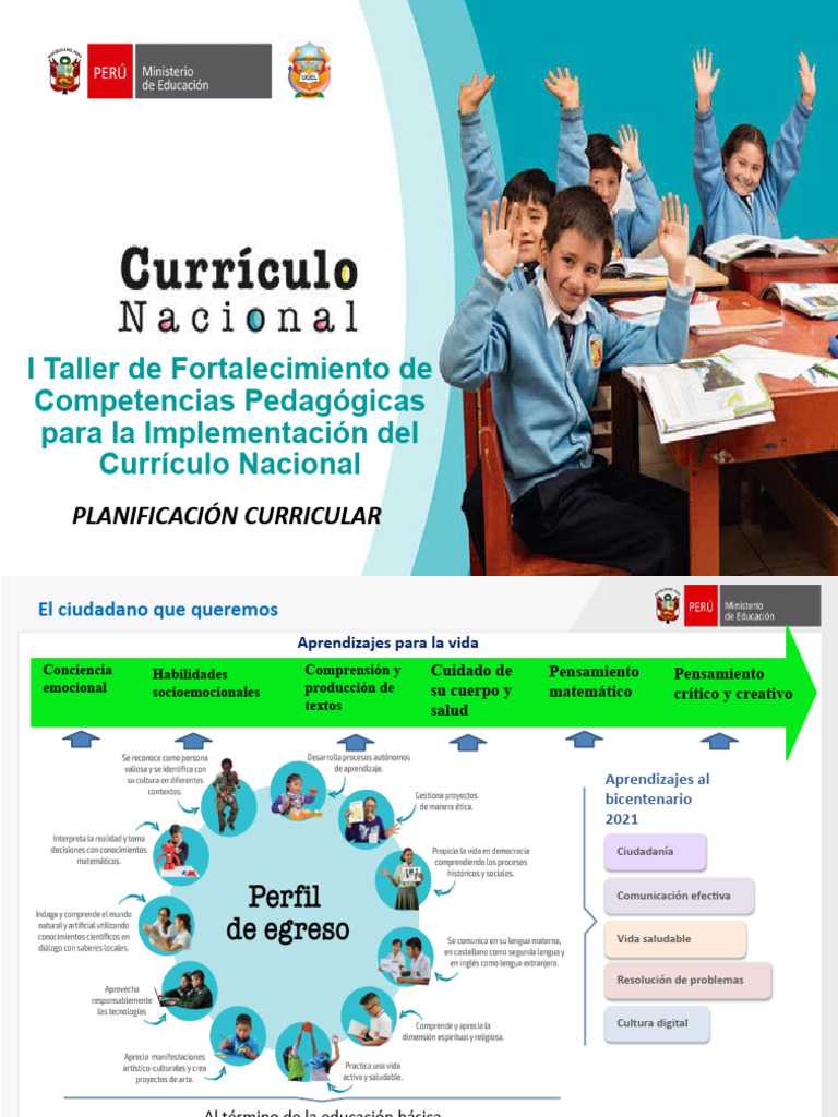 PPT2 - Currículo Nacional - Planificación | PDF | Aprendizaje | Ciencia ...
