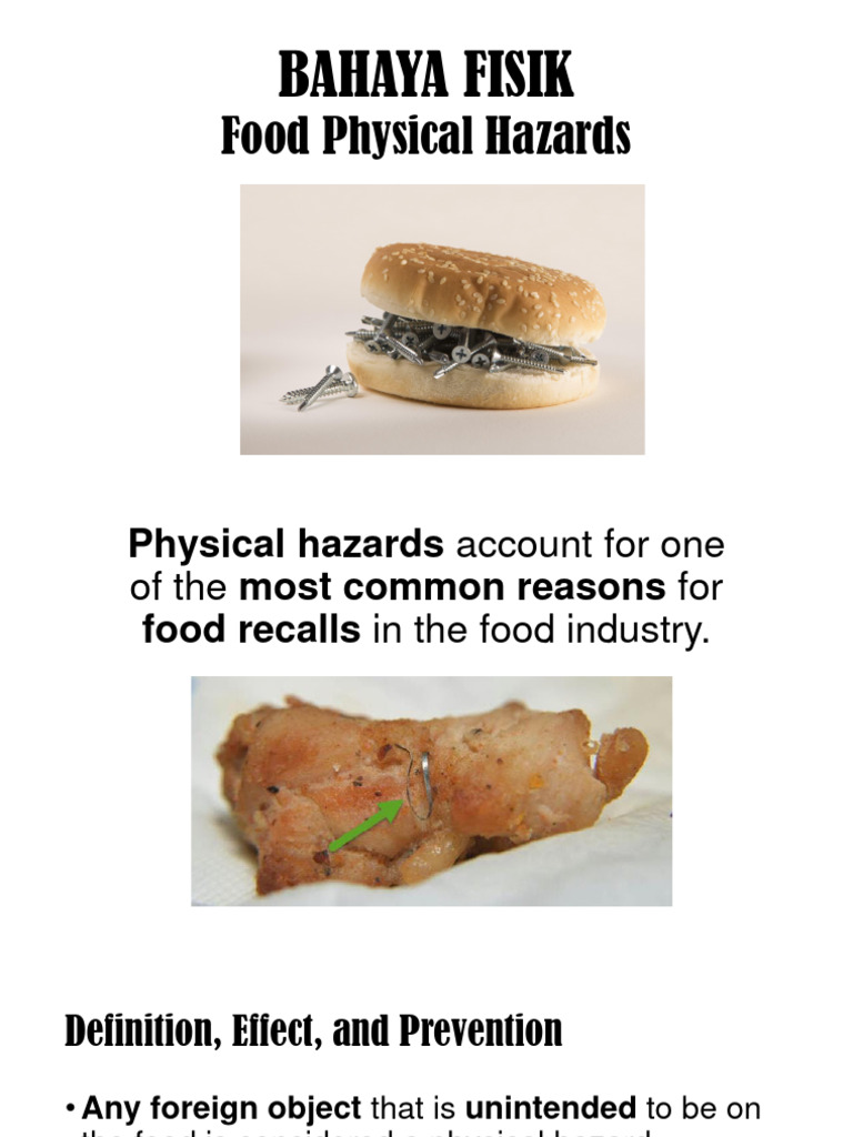 Bahaya Fisik | PDF | Food Safety | Hazards