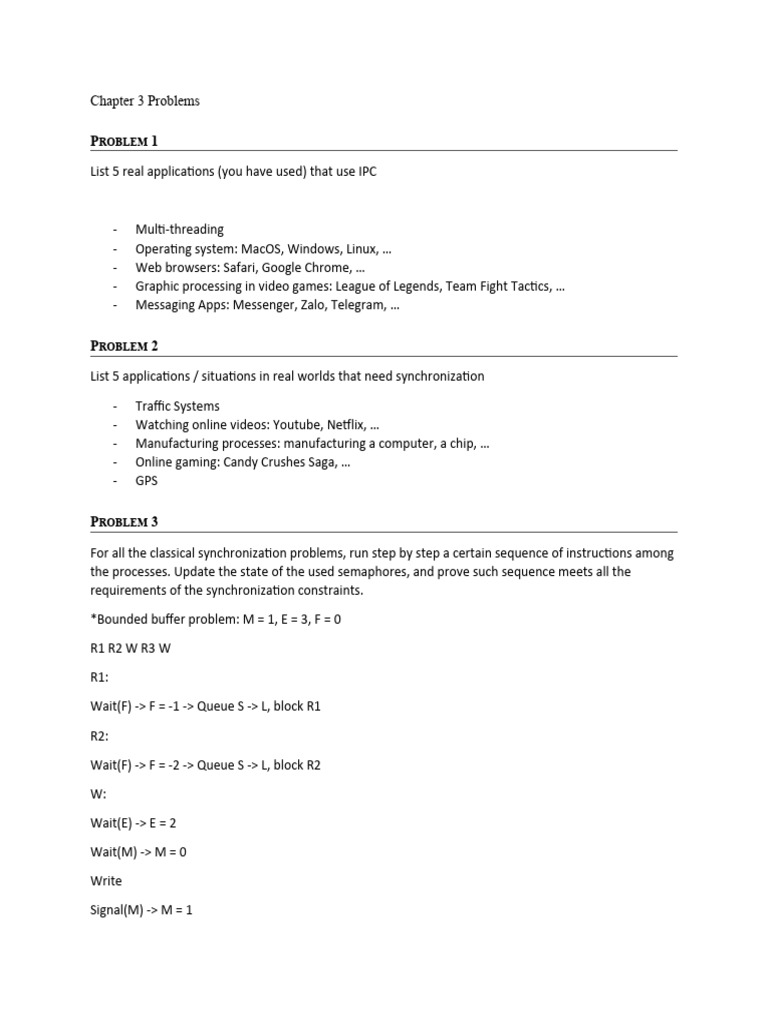 Chapter 3 Problems | PDF | Application Software | Computer Science