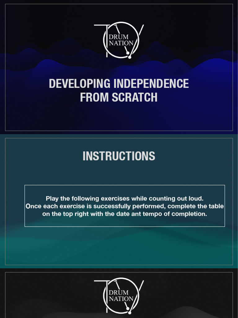 PDF Developing Independence From Scratch | PDF | Musical Forms