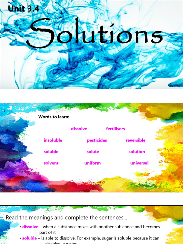 Unit 3.4 Solutions | PDF