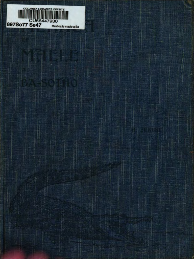 Sekese Mekhoa Le Maele A Ba Sotho | PDF