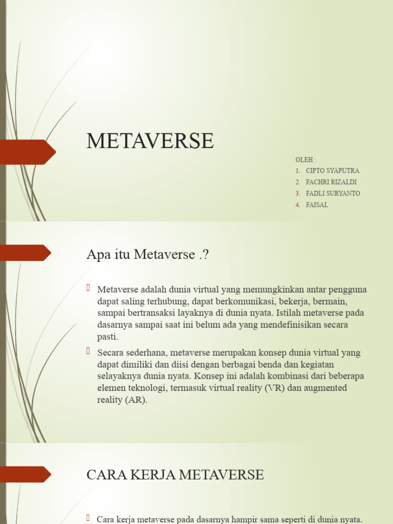 METAVERSE | PDF | Komputer