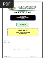 2025 Grade 12 Mathematical Literacy Scope | PDF | Probability | Measurement