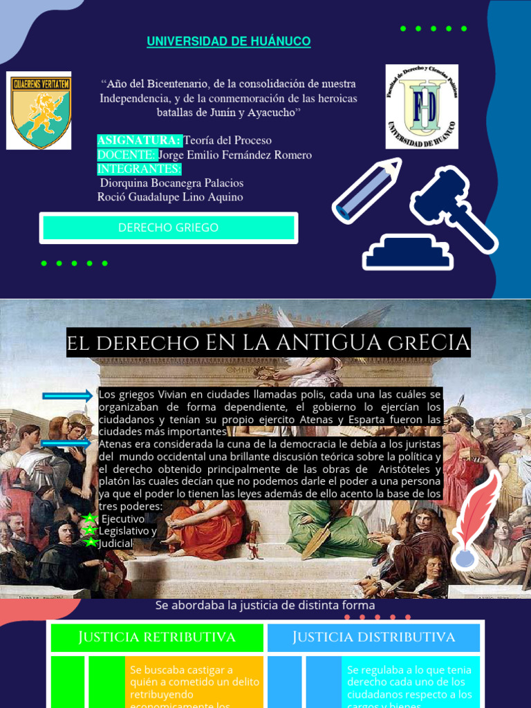 Derecho en la Antigua Grecia: Justicia y Gobierno | PDF | Antigua ...