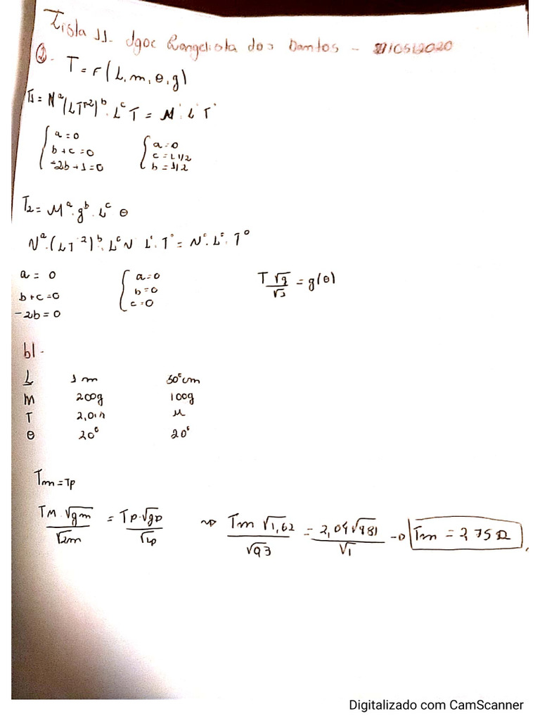 MECFLU - Lista 11 - Igor Evangelista Dos Santos | PDF