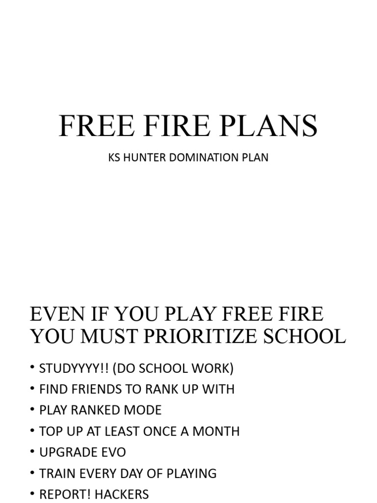 Free Fire Plans | PDF