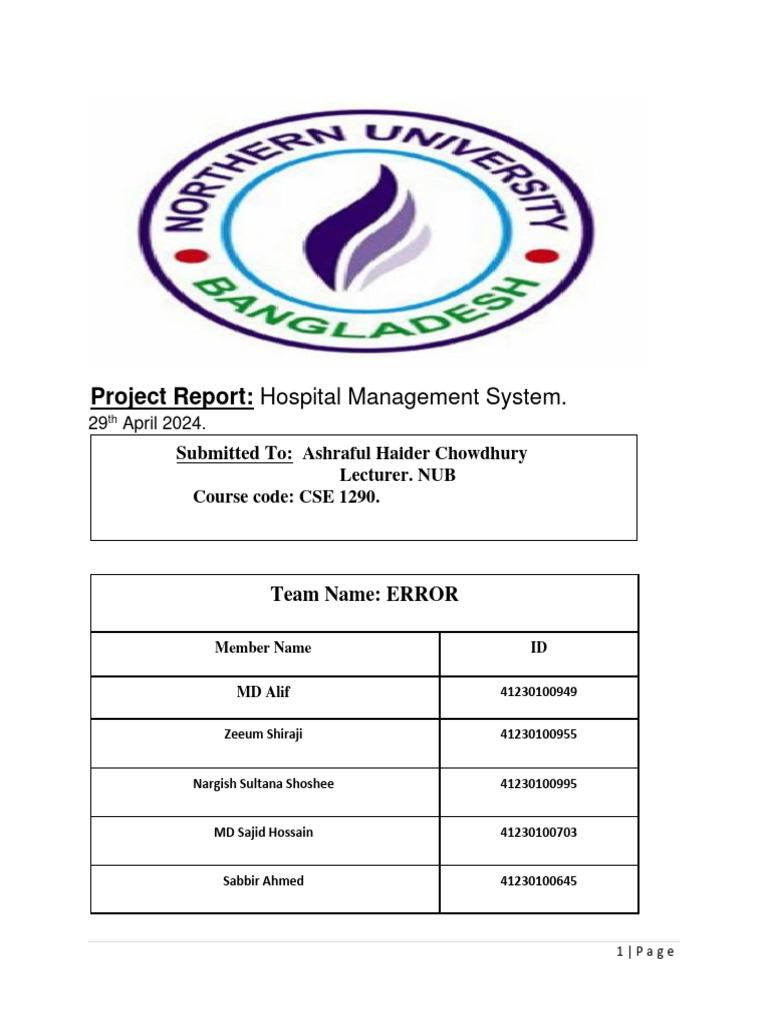 Hospital Management System Overview | PDF | Electronic Health Record ...