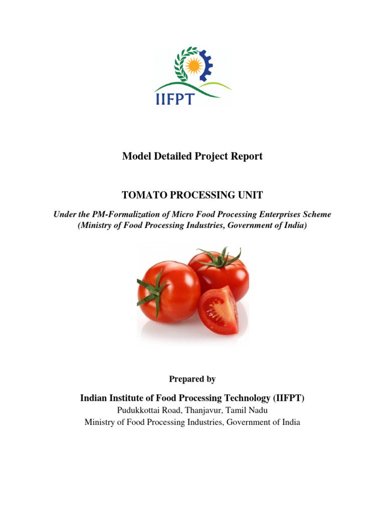 Sample DPR Tomato | PDF | Tomato