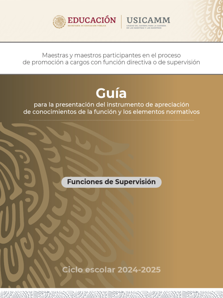 Guia Instrumentos Supervisor EMS | Descargar gratis PDF | Plan de estudios | Maestros