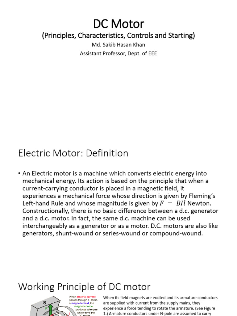 TEP3 - DC Motor | PDF | Electric Motor | Electromagnetic Induction