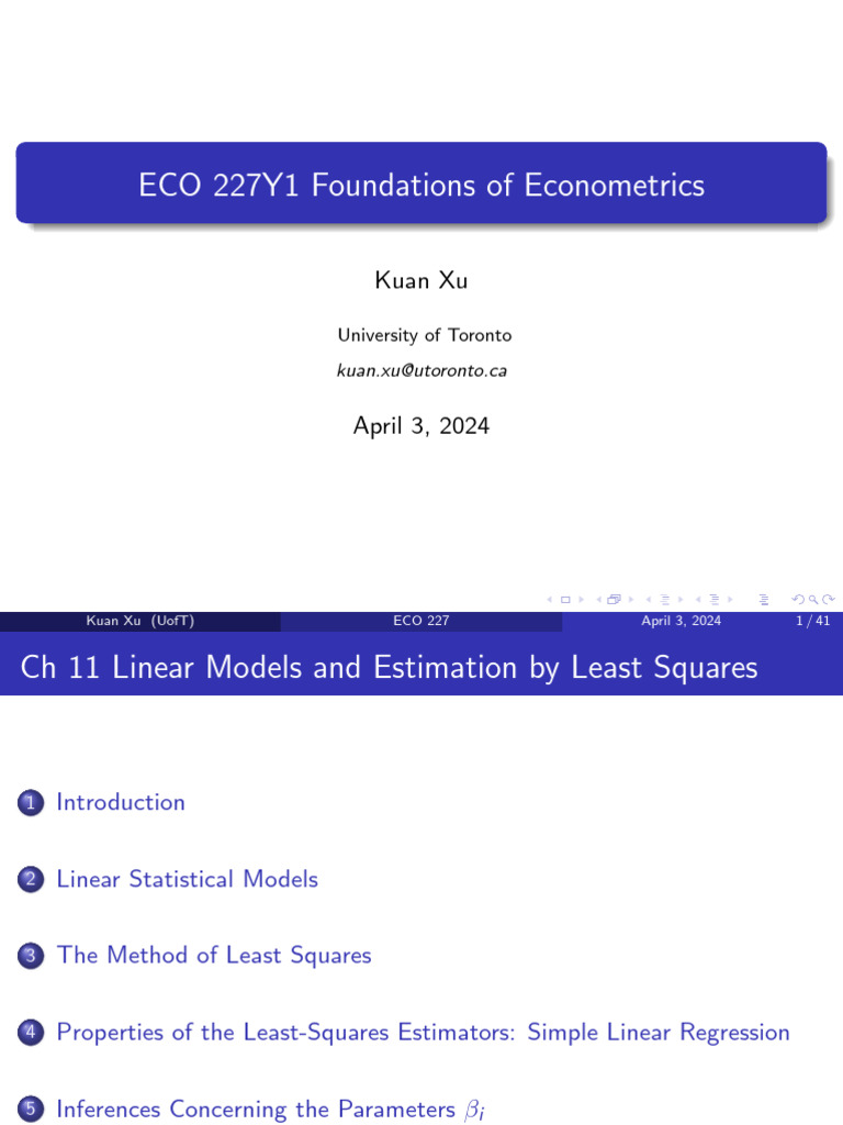 CH 11 Slides | PDF | Coefficient Of Determination | Errors And Residuals