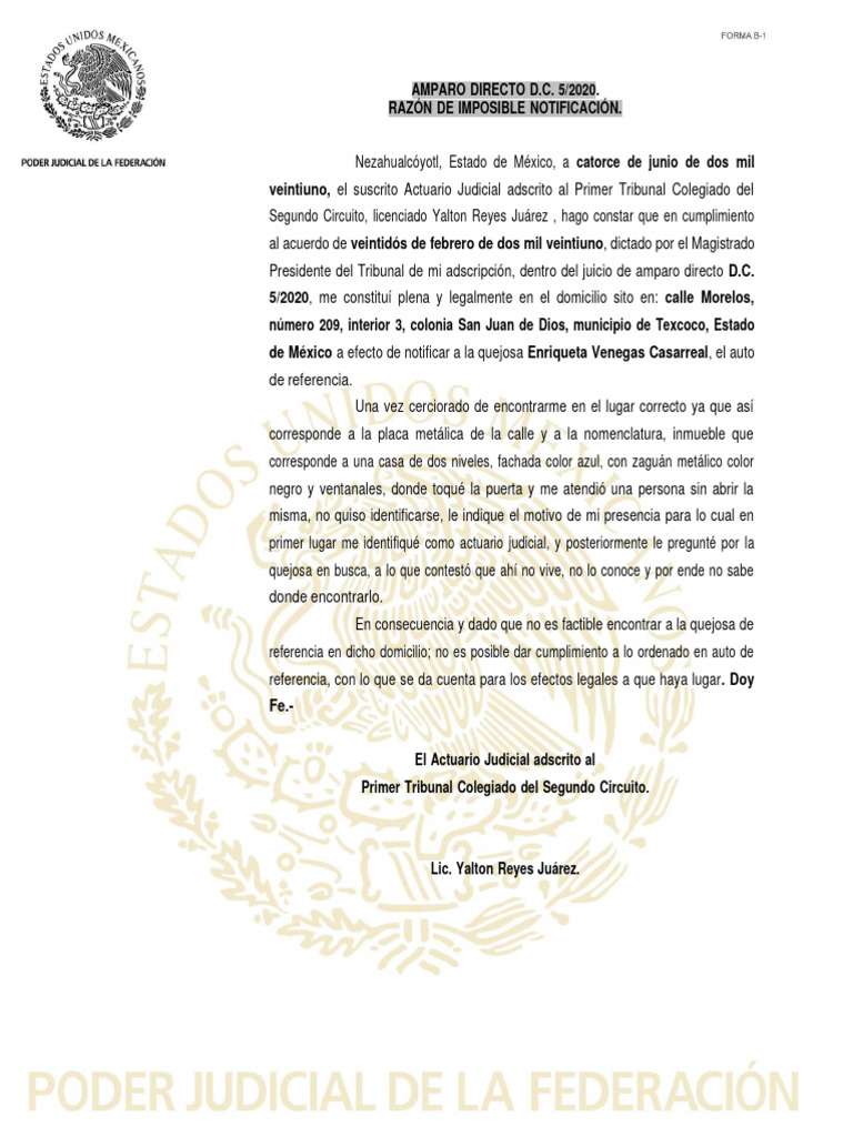 Razón de Imposibilidad | PDF