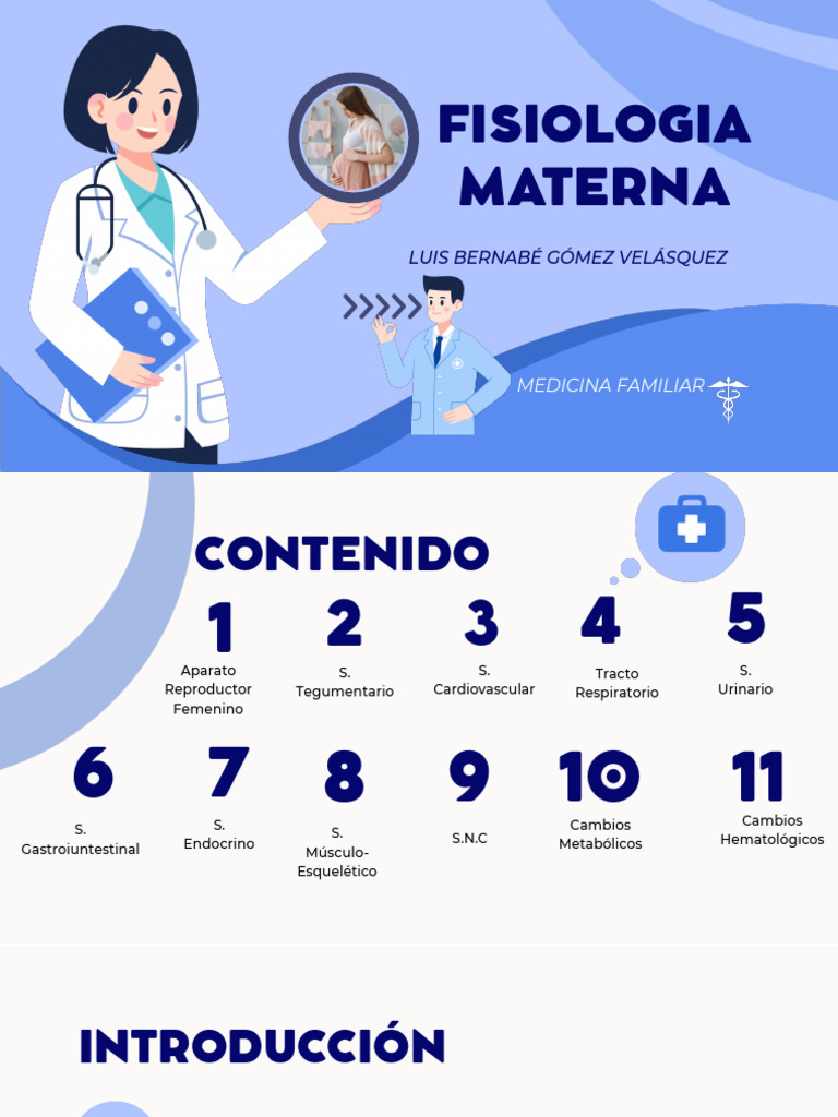 Fisiologia Materna | PDF | El embarazo | Sistema reproductivo