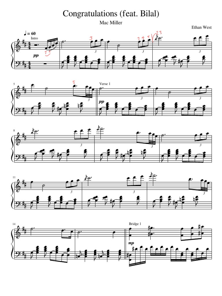 Congratulations - Mac Miller | PDF