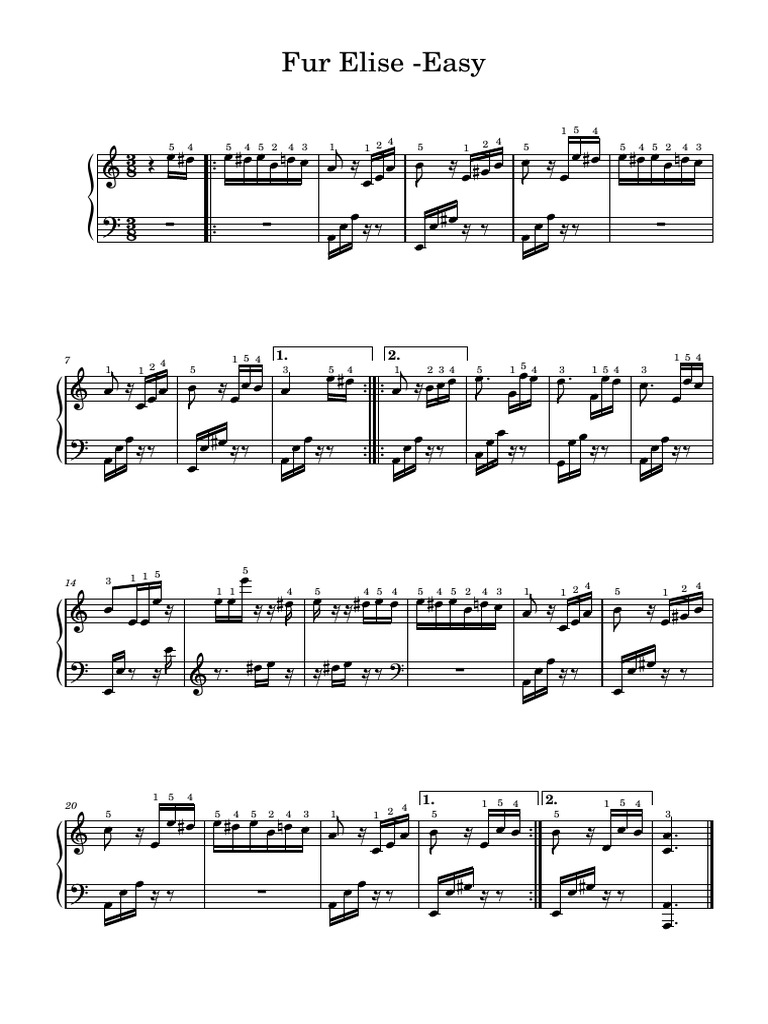 Fur Elise Easy | PDF