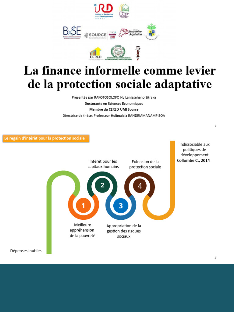 Finance informelle et protection sociale adaptative | PDF | Allocations ...