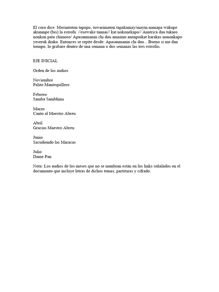 Himno Nacional de Venezuela en Pemon | PDF | Arte