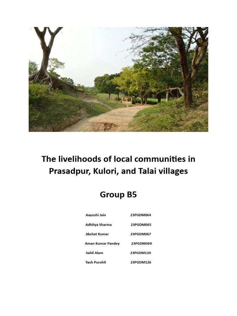 Adhitya Sharma - B5 EEP Report & Questionnaire | PDF | Climate Resilience | Methodology