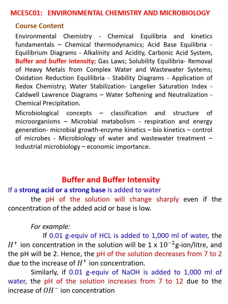Buffer and Buffer Intensity | PDF | Buffer Solution | Acid