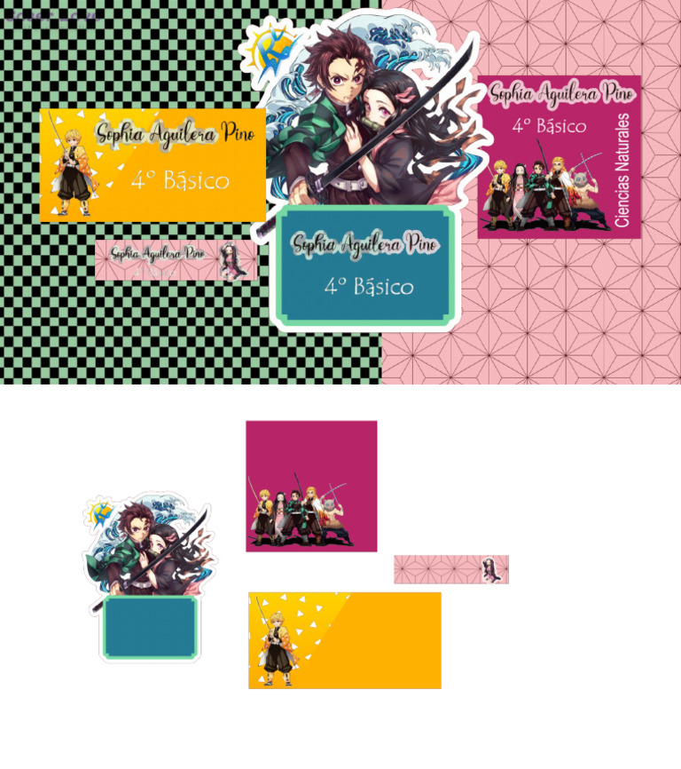 Etiquetas Demon Slayer | PDF